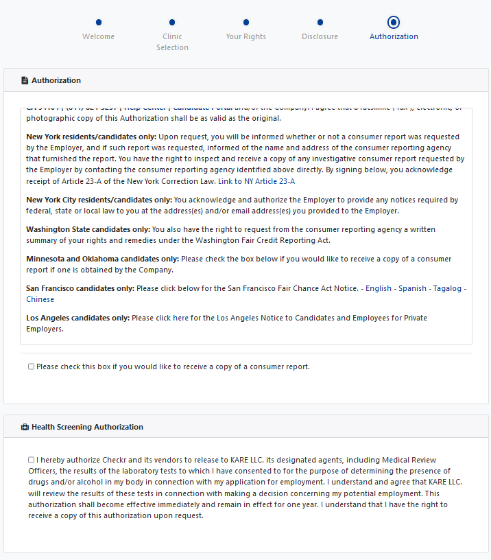 Utilizing Checkr for Health Screens and/or Background Checks - KARE