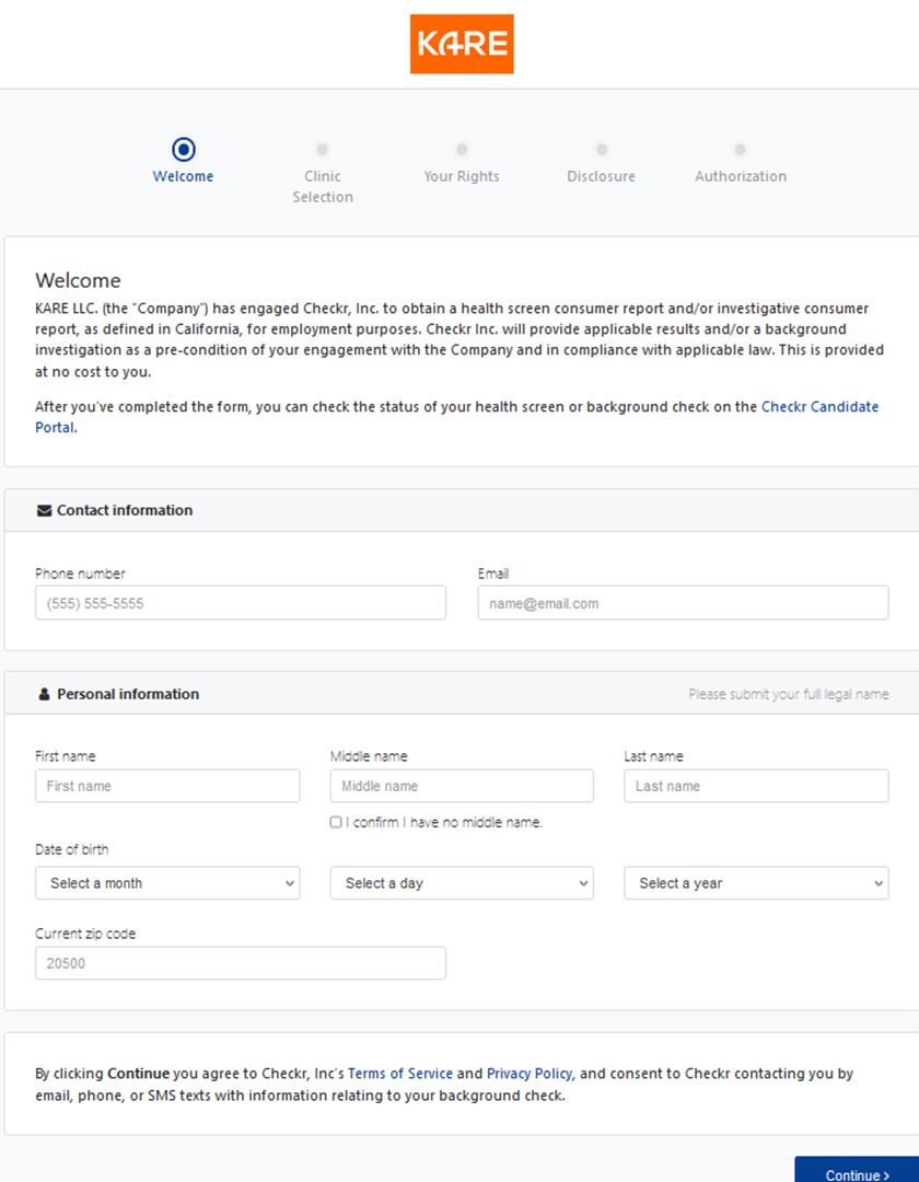 Template page - KARE