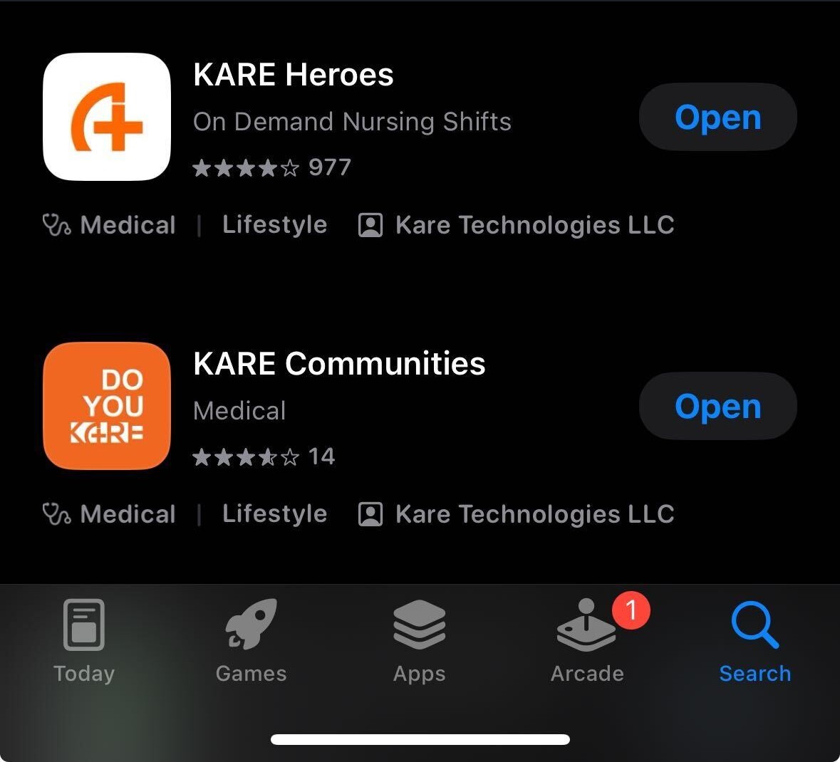 Finding KARE Heroes in your App or Play Store - KARE