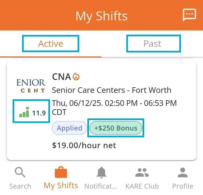 Viewing and Managing my Shifts - KARE